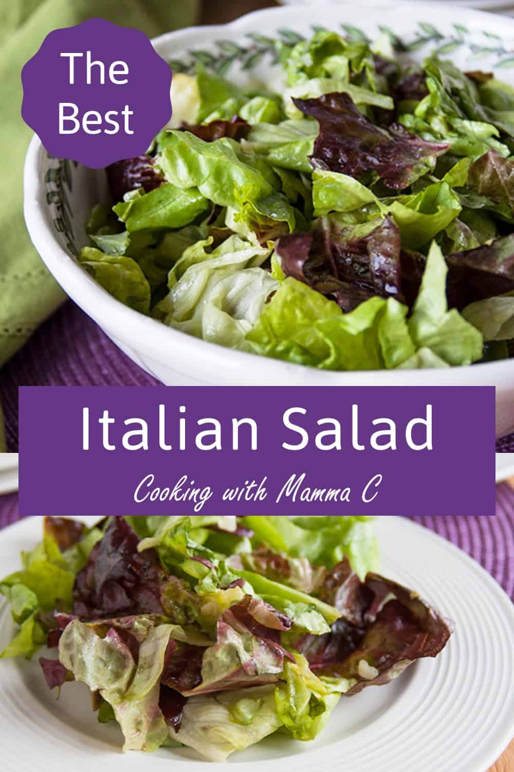 The Best Italian Green Salad - Cooking with Mamma C