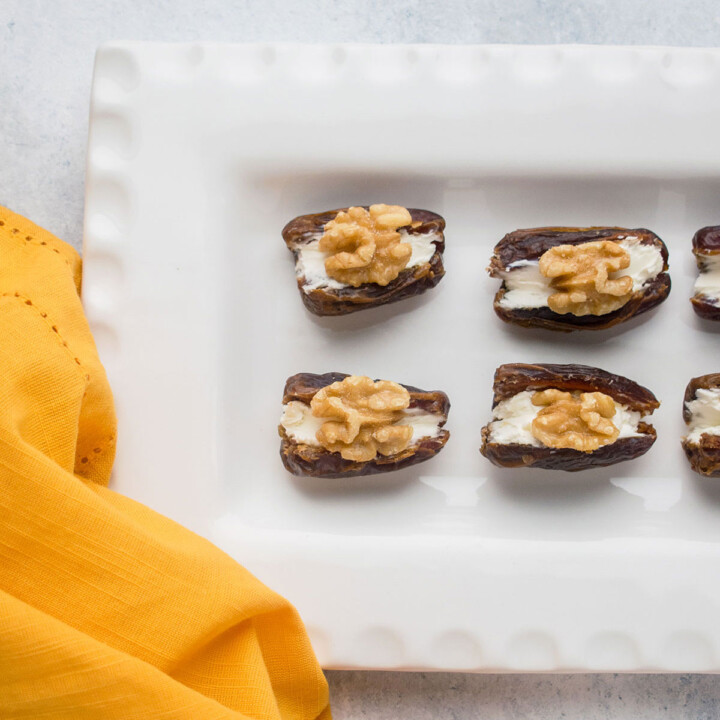 Cream-Cheese-Stuffed Dates with Walnuts - Cooking with Mamma C