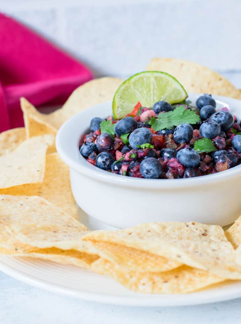 Fresh Blueberry Salsa (Sweet & Savory) - Cooking with Mamma C