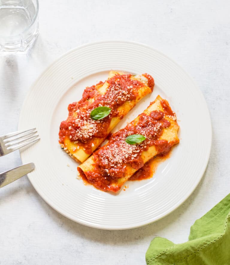 Homemade Manicotti with Crepes (Crespelle) - Cooking with Mamma C
