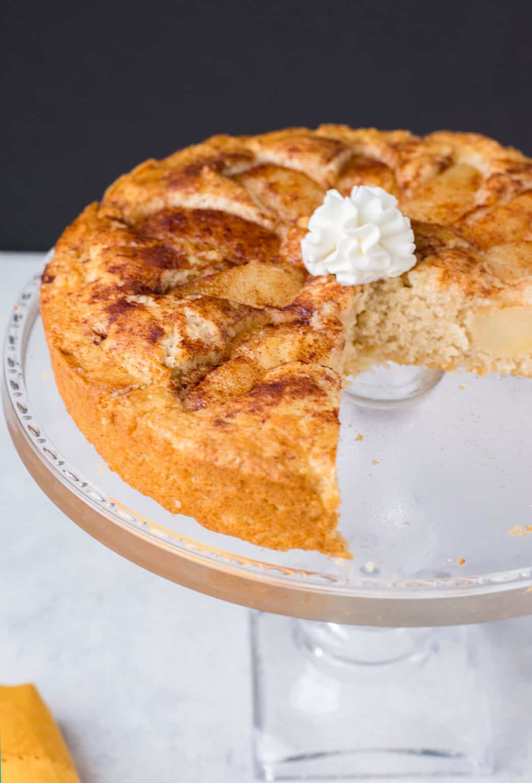 Amaretto Pear Cake with Canned Pears - Cooking with Mamma C