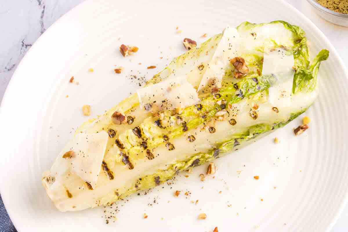 Grilled Romaine Salad with Parmesan - Cooking with Mamma C