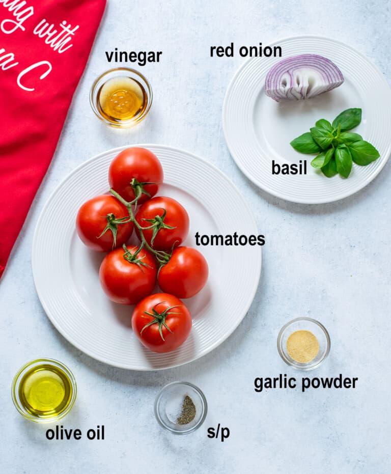Italian Tomato Salad with Onions - Cooking with Mamma C