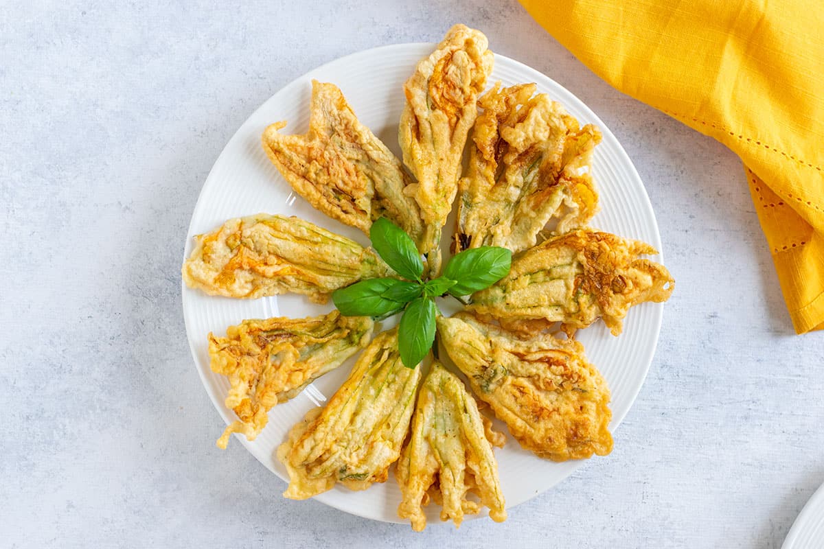 Fried Zucchini Flowers Recipe - Cooking with Mamma C