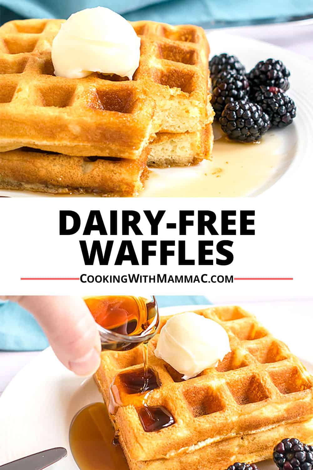 Dairy-Free Waffles with Almond Milk - Cooking with Mamma C