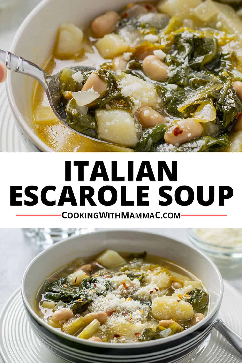 Escarole Soup with Beans - Cooking with Mamma C