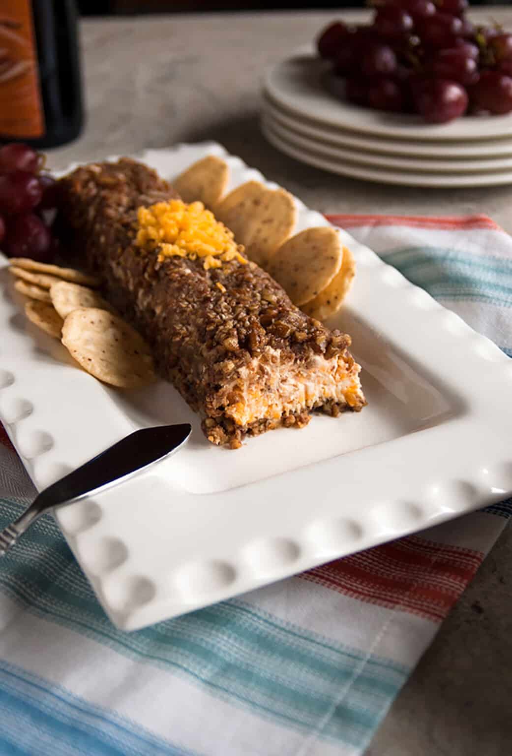 Pecan Cheese Log - Cooking with Mamma C