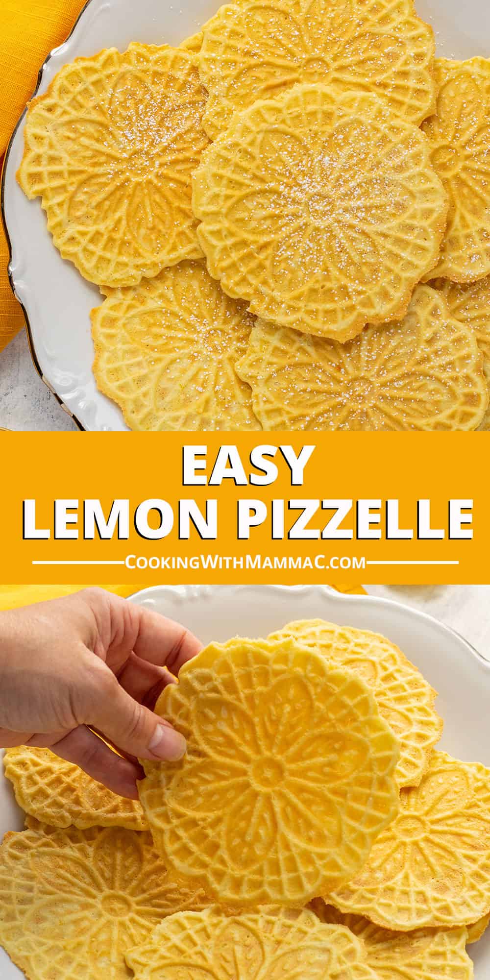 Lemon Pizzelle Recipe - Cooking with Mamma C