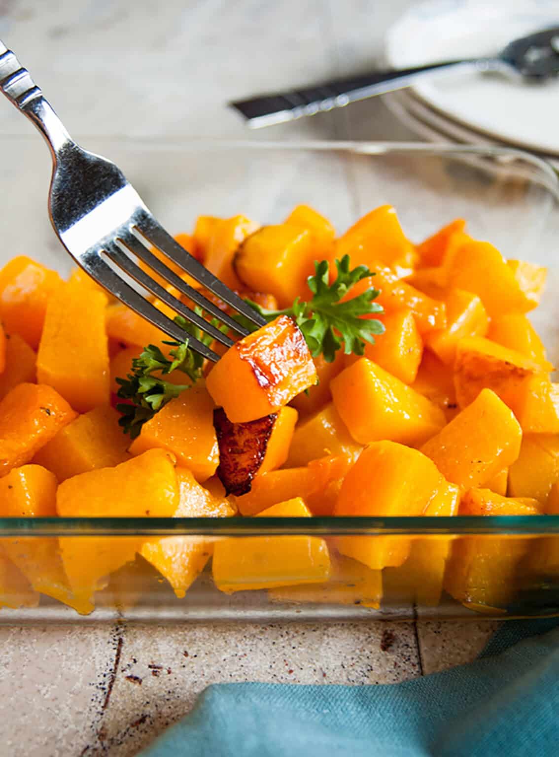 Roasted Butternut Squash Cubes - Cooking with Mamma C