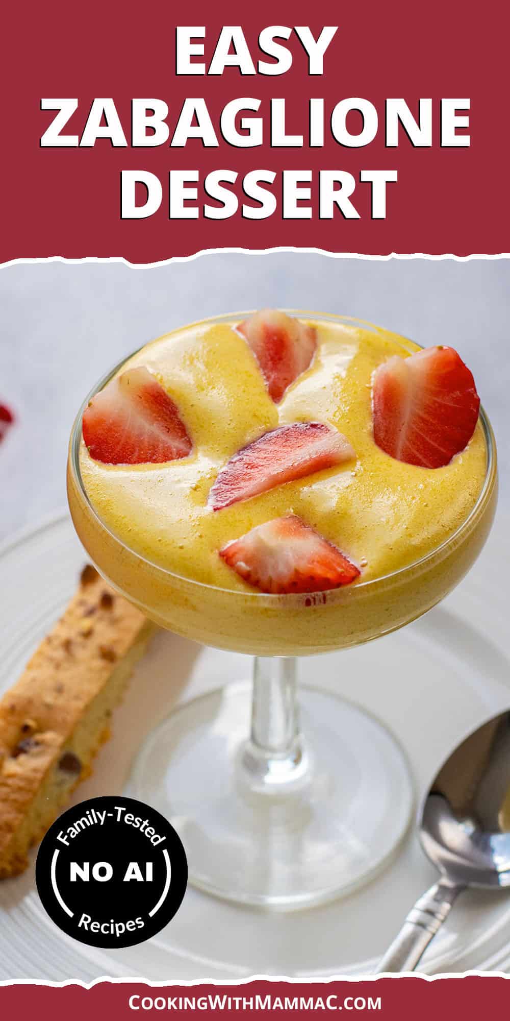 Zabaglione Dessert Recipe - Cooking with Mamma C